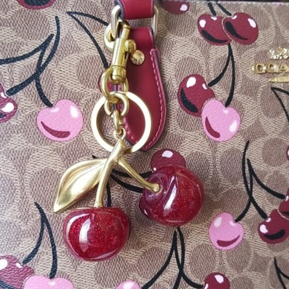 Accessories | Large Cherry Key Ring Purse Charm | Poshmark